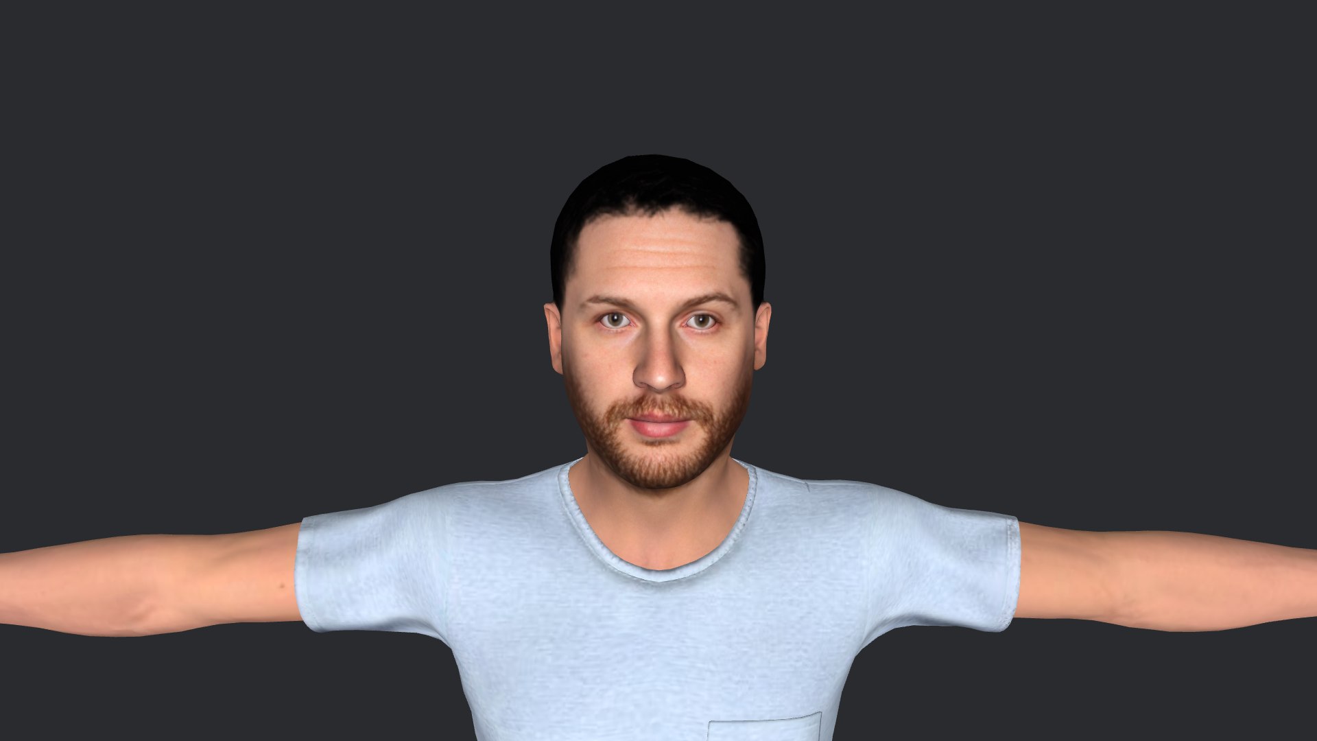 Tom Hardy Hyper Realistic Full Body Fully Rigged 3D Character 3D ...