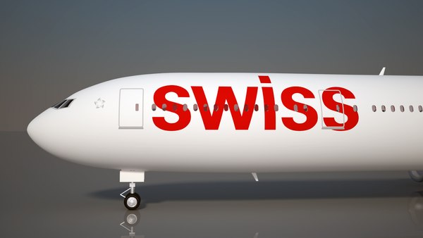 Swiss airlines 777 300 3D model - TurboSquid 1713519