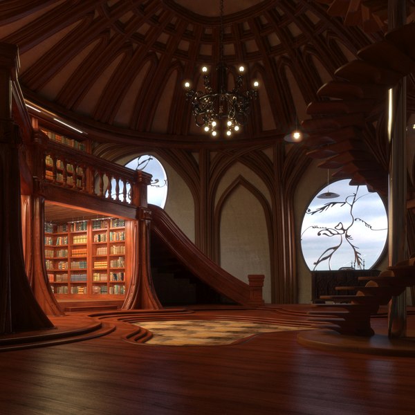 Library Interior 3D Models for Download | TurboSquid