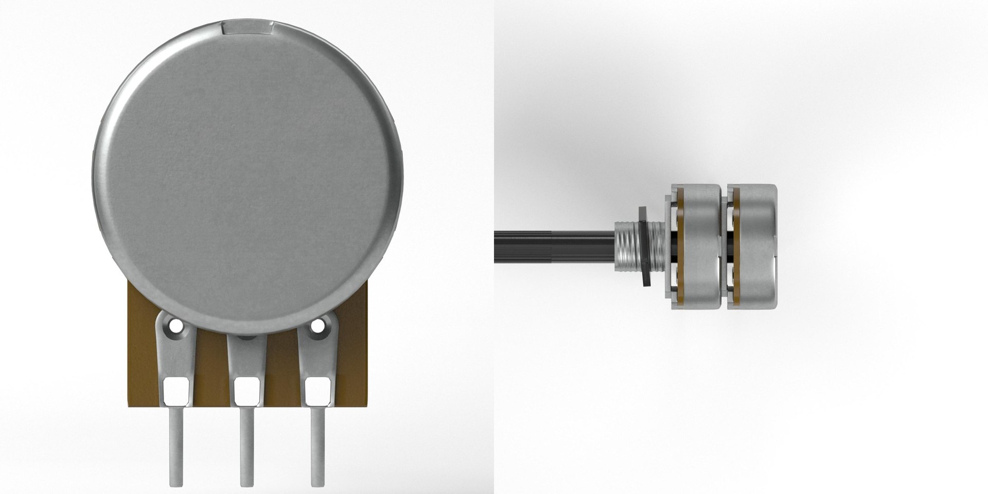 Double Potentiometer 3D Model - TurboSquid 1870139