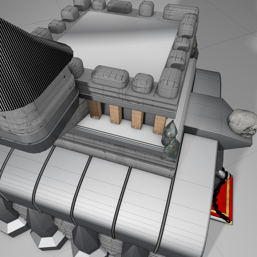 Clash Clans Town Hall 3d C4d
