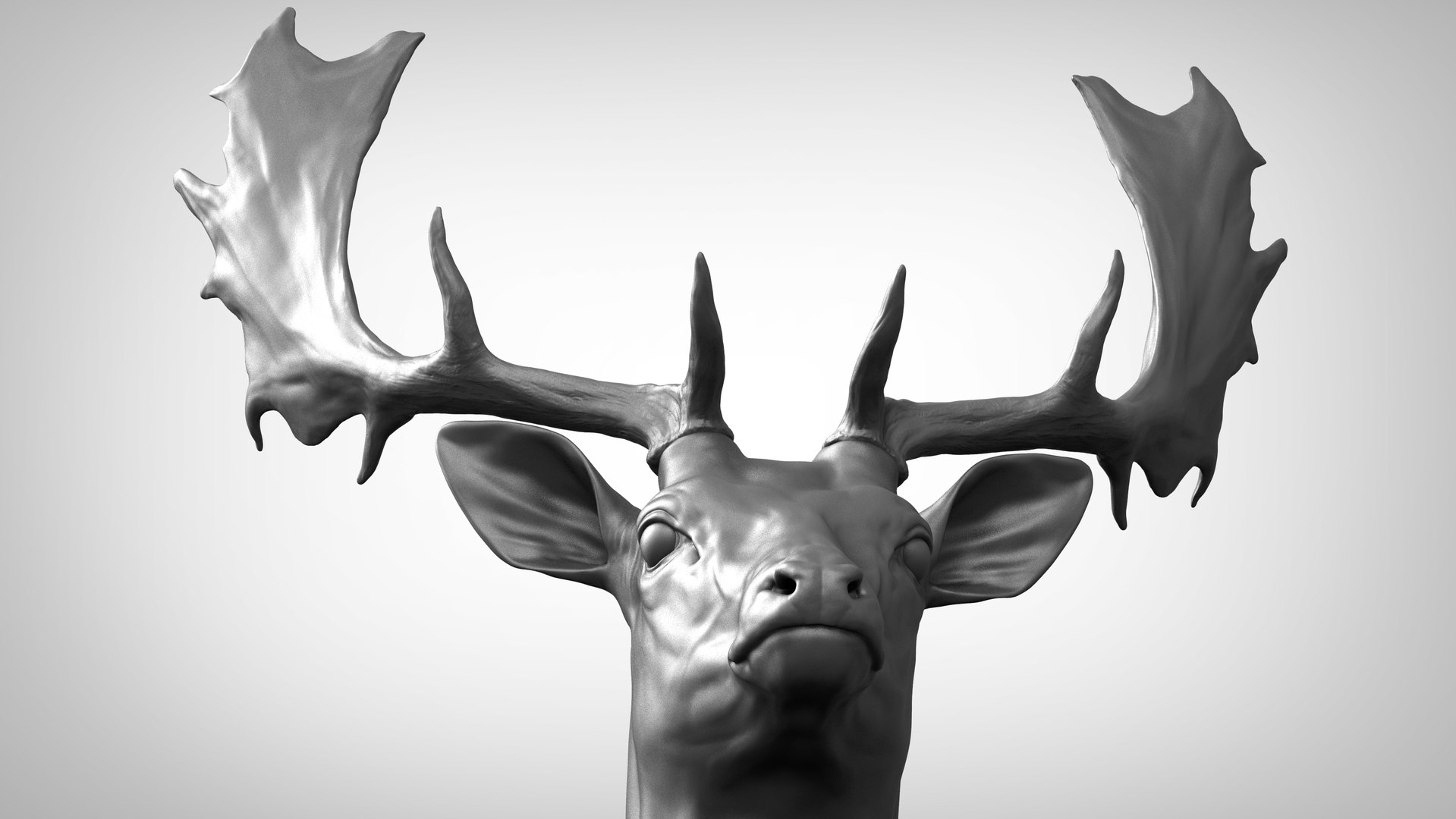 3D Model Fallow Deer Dama Dama Zbrush Sculpture Digital - TurboSquid ...