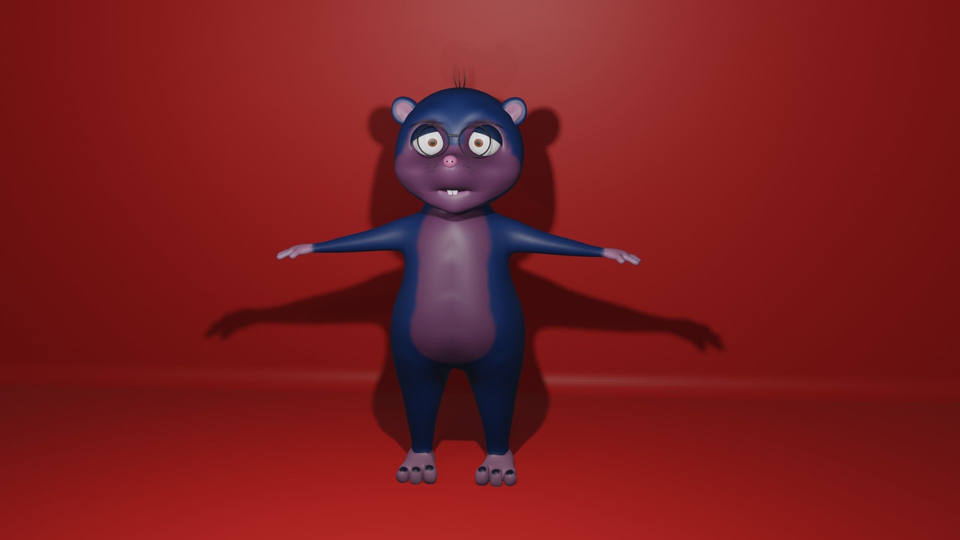3D Mole Cartoon Character - TurboSquid 2276170