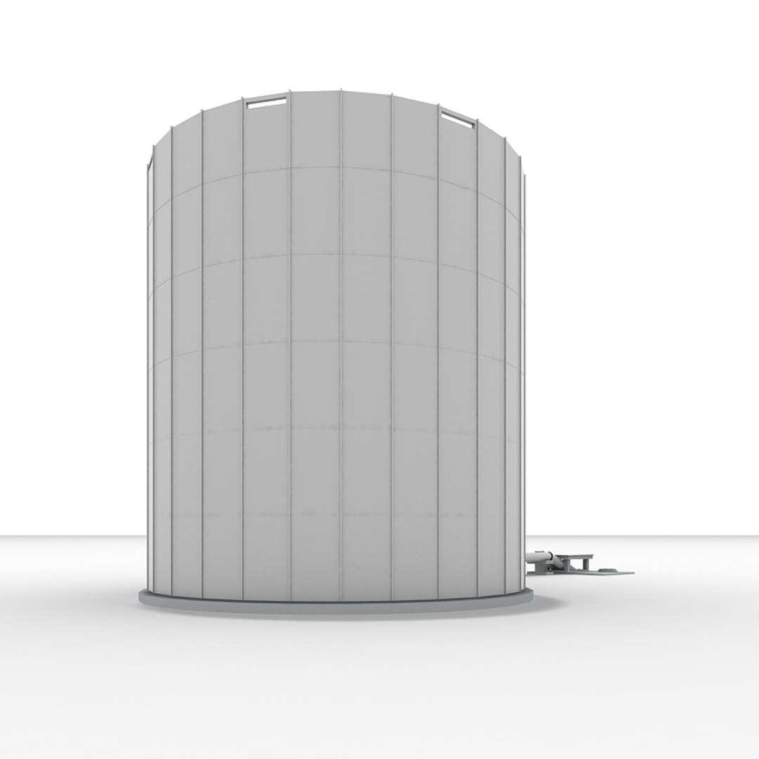 Water Tank 01 3d Model