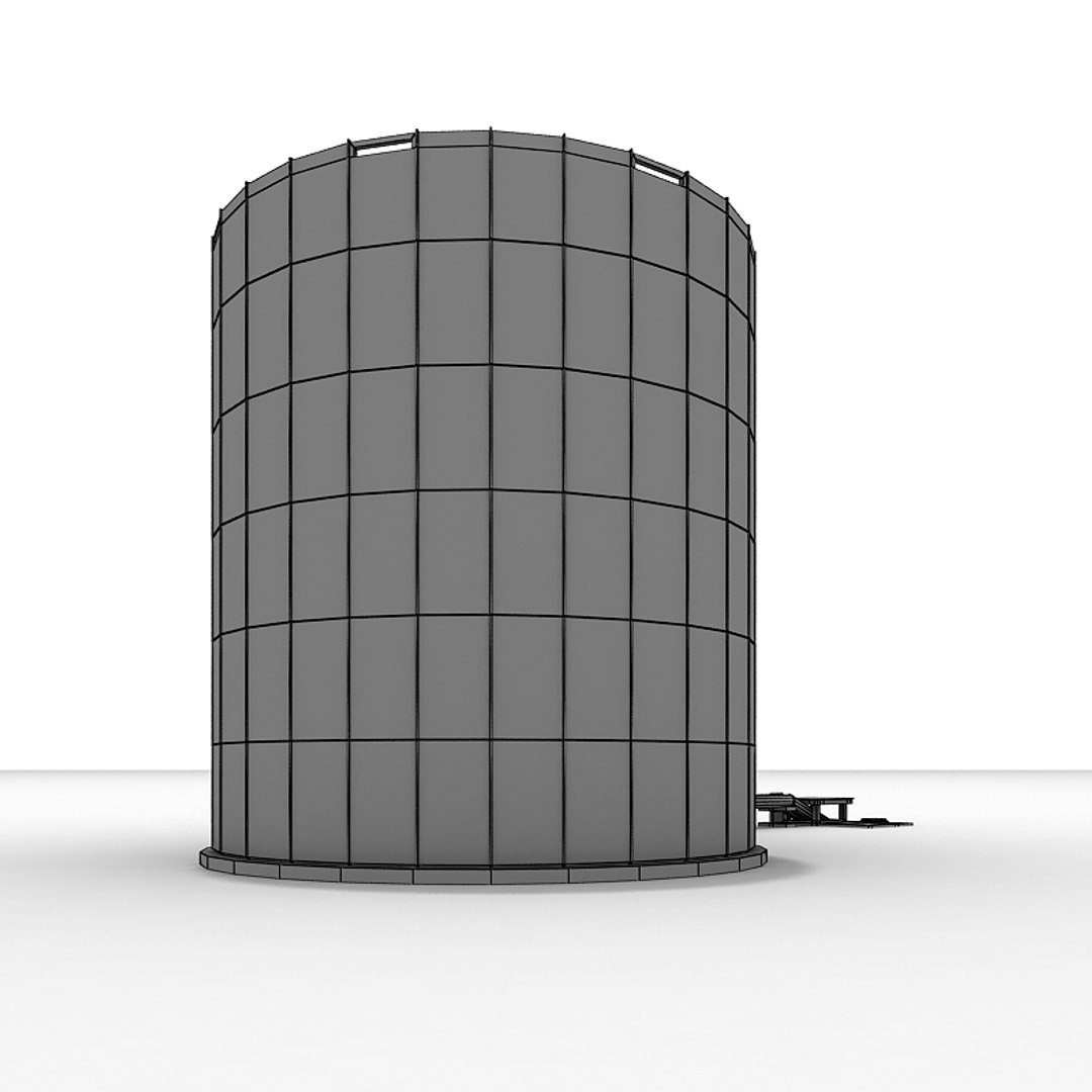 Water Tank 01 3d Model