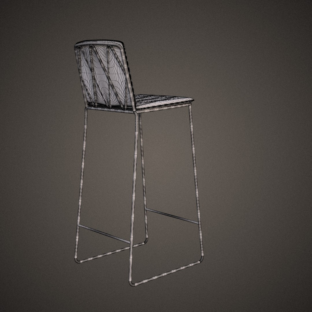 Jardan Seb Kitchen Bar Stool 3d Model