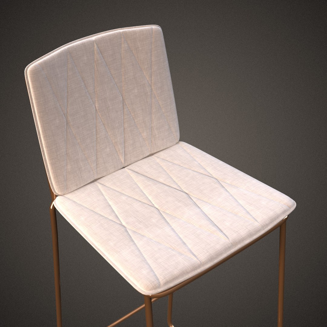 Jardan Seb Kitchen Bar Stool 3d Model