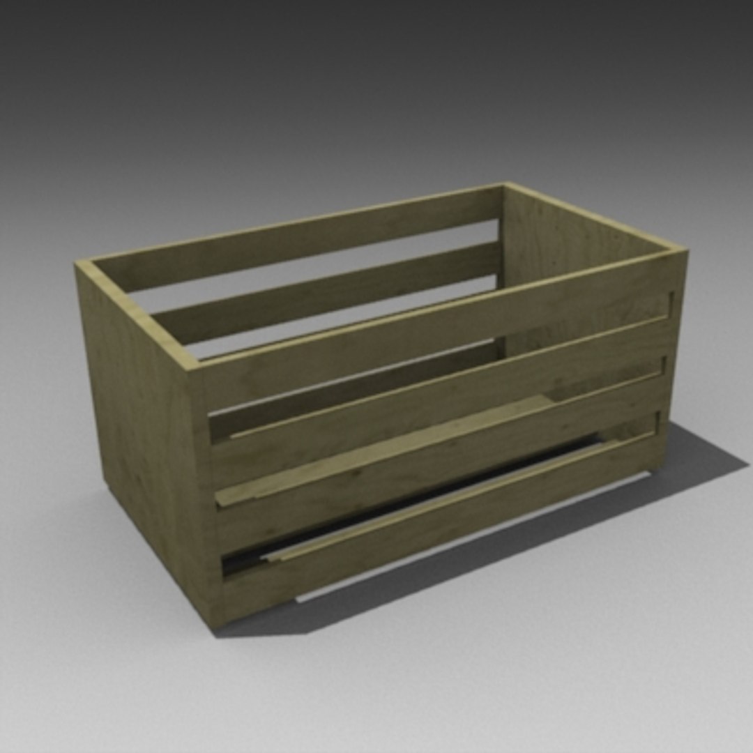 3d crate model