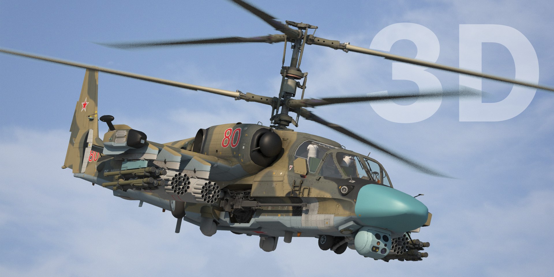 3D Model Russian Attack Helicopter Kamov - TurboSquid 1315507