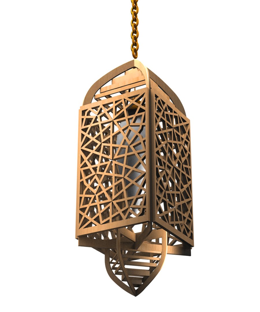 Islamic Lamp 3d Model