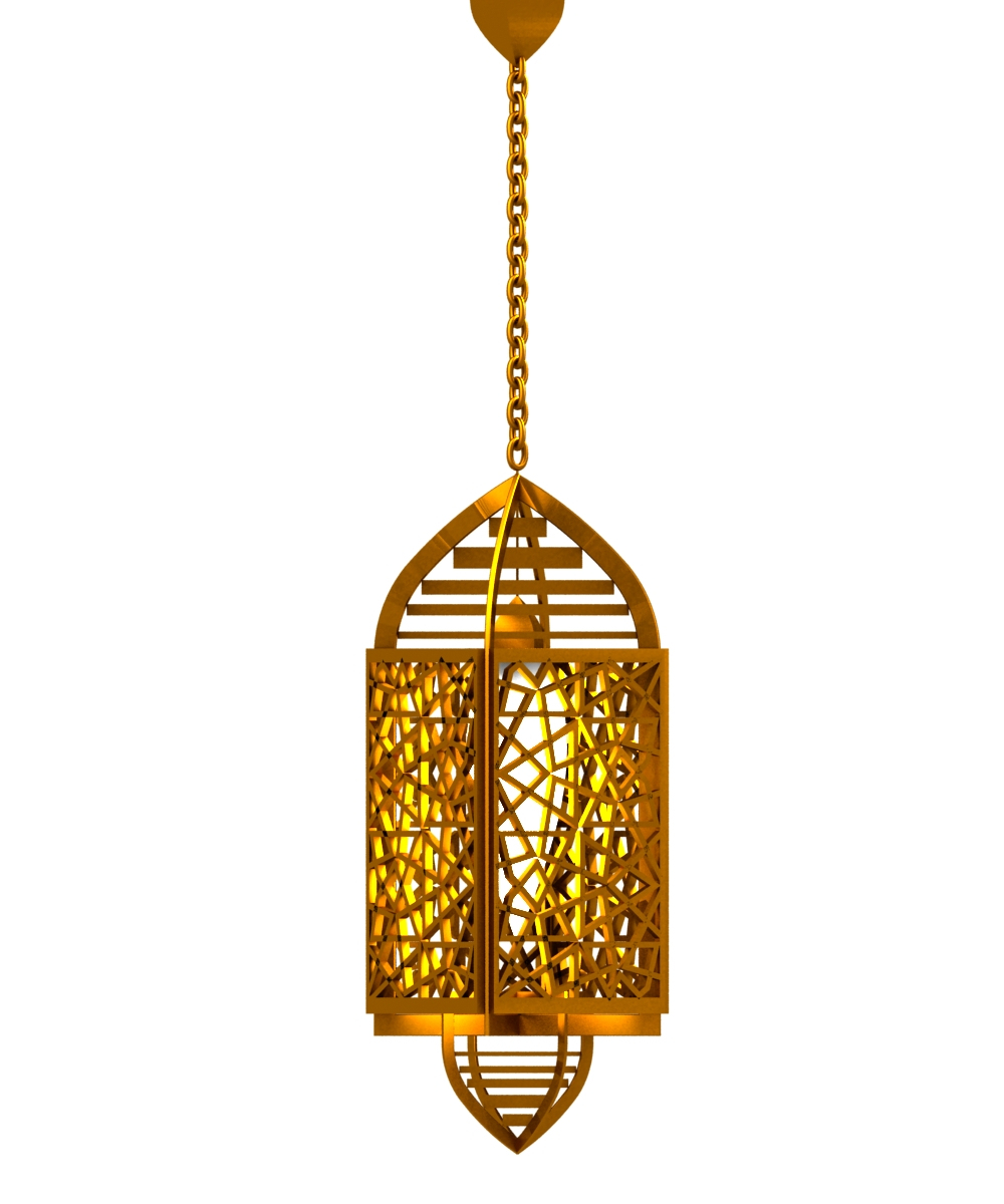islamic lamp 3d model