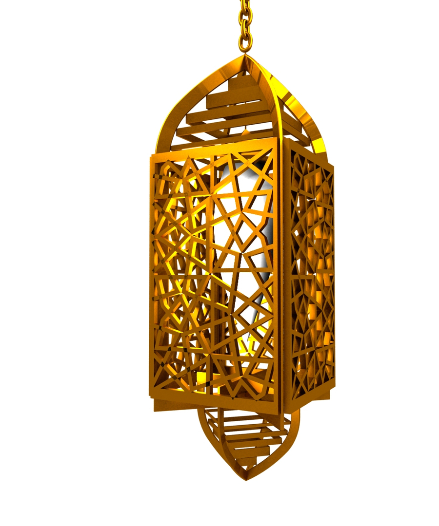 islamic lamp 3d model