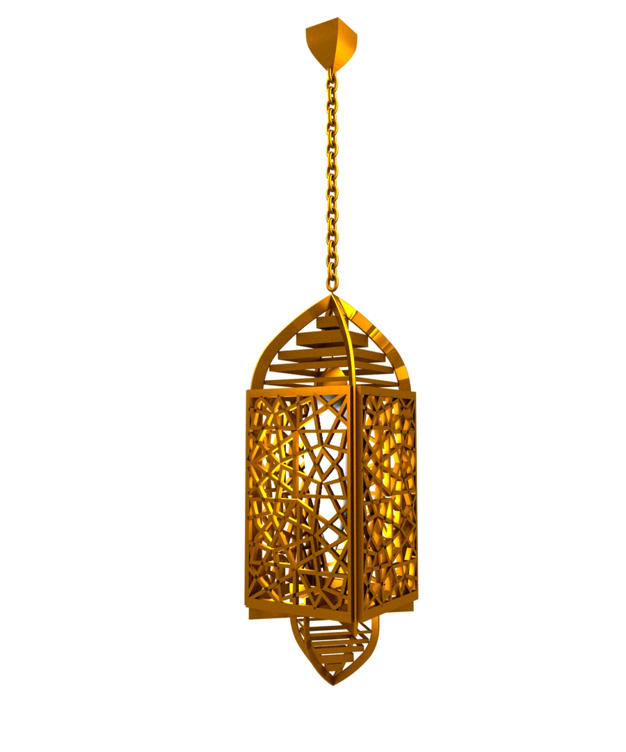 islamic lamp 3d model