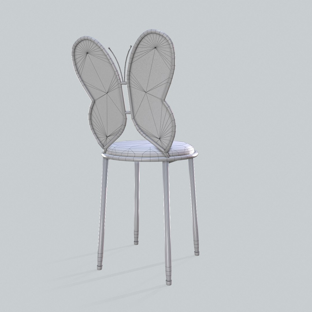 Butterfly Vanity Chair 3D Model - TurboSquid 1962726