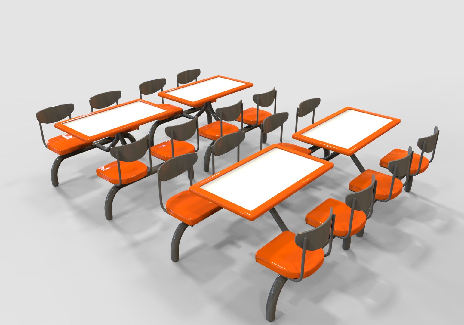 3d Model Table Chair Set