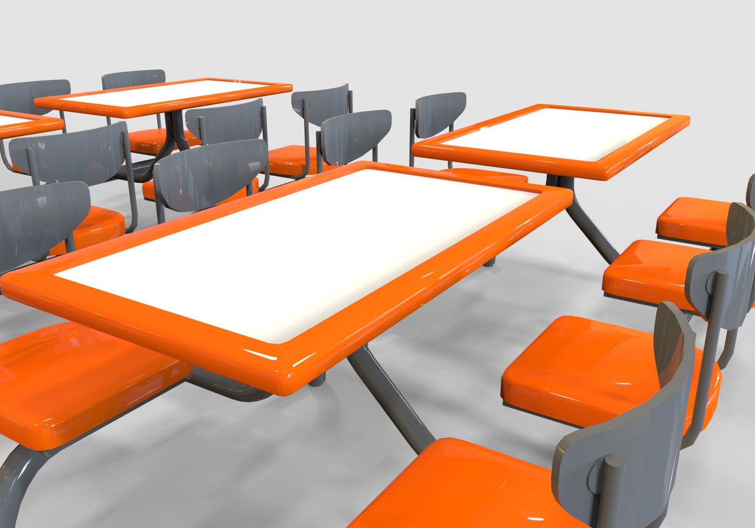 3d Model Table Chair Set