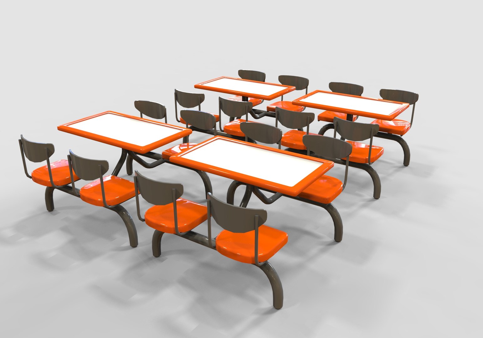 3d Model Table Chair Set