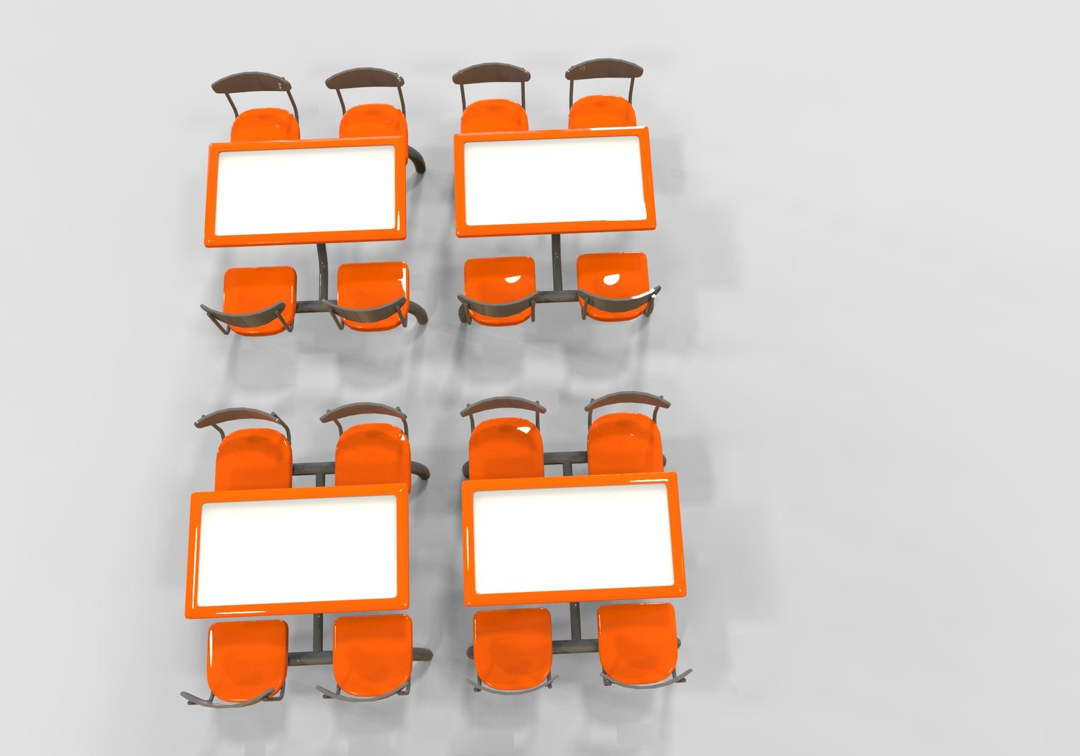 3d Model Table Chair Set