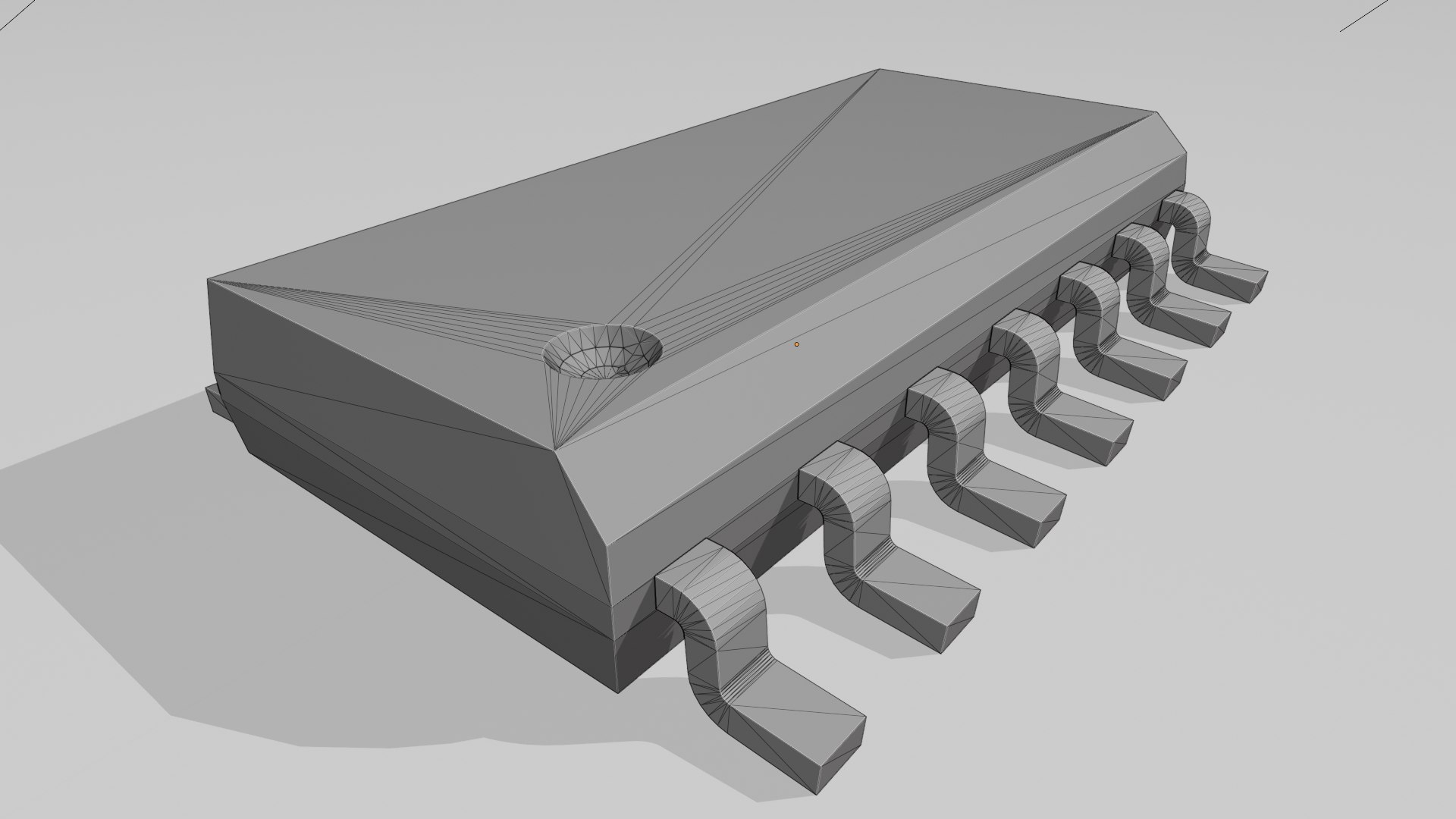 3D Model SOIC8 SOIC14 SOIC16 SMD integrated circuit packages 3D model ...