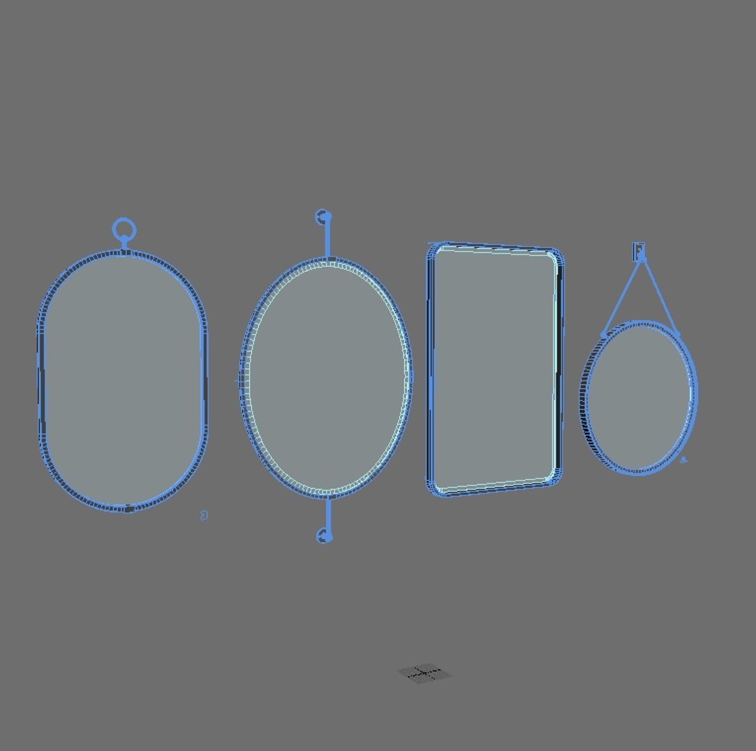 3D Waterworks Mirrors - TurboSquid 1613983