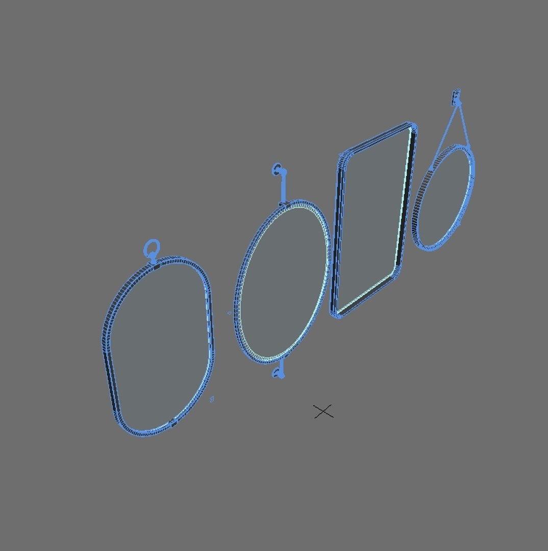 3D Waterworks Mirrors - TurboSquid 1613983