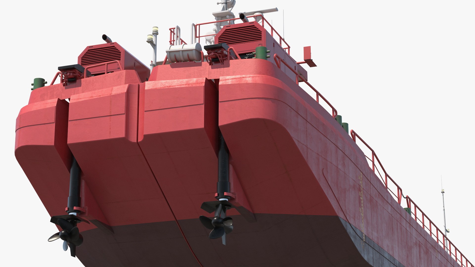3D Split Hopper Barge With Crushed Stone Load - TurboSquid 2426066