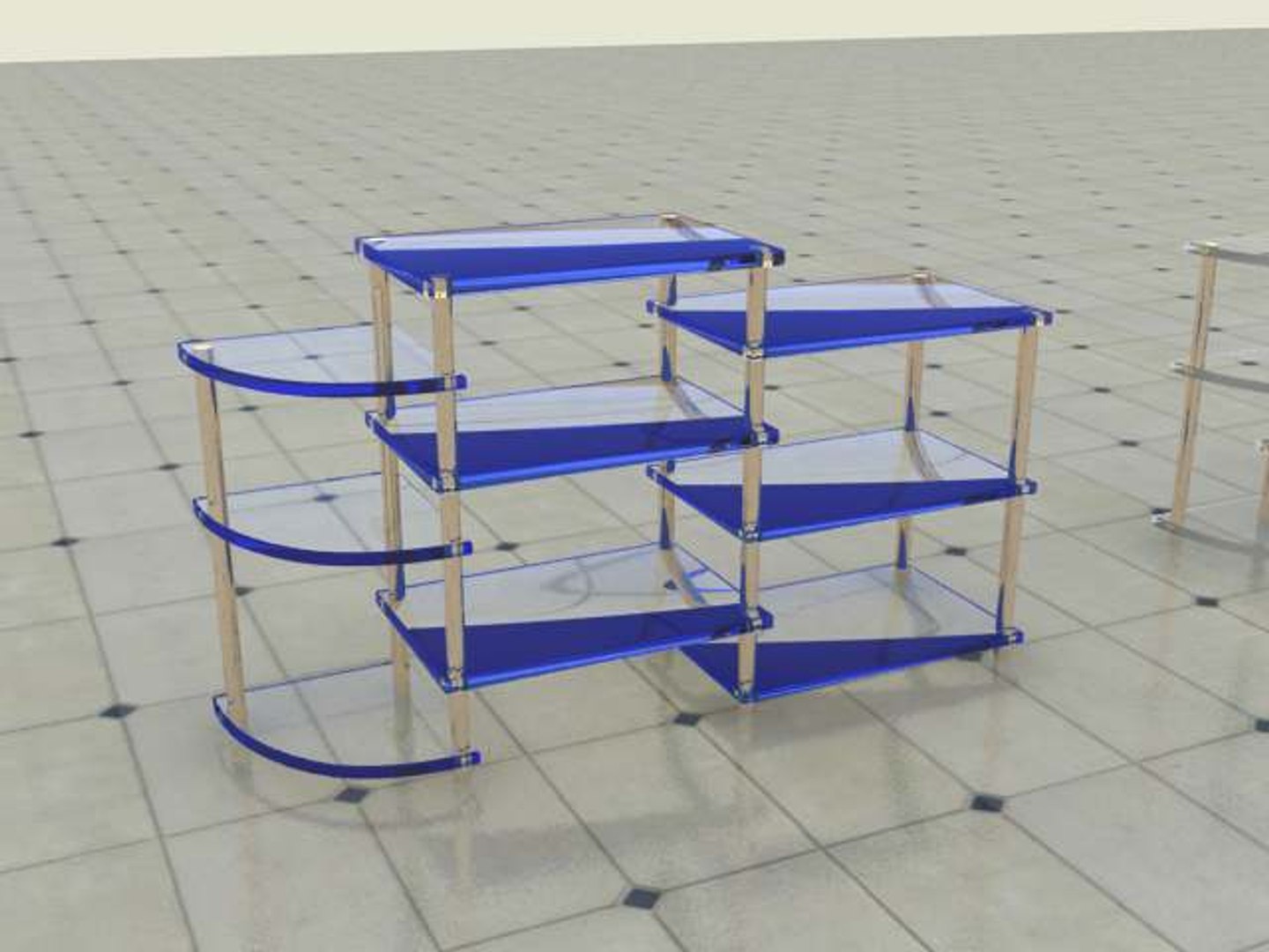 3d Model Shelf 6 Materials