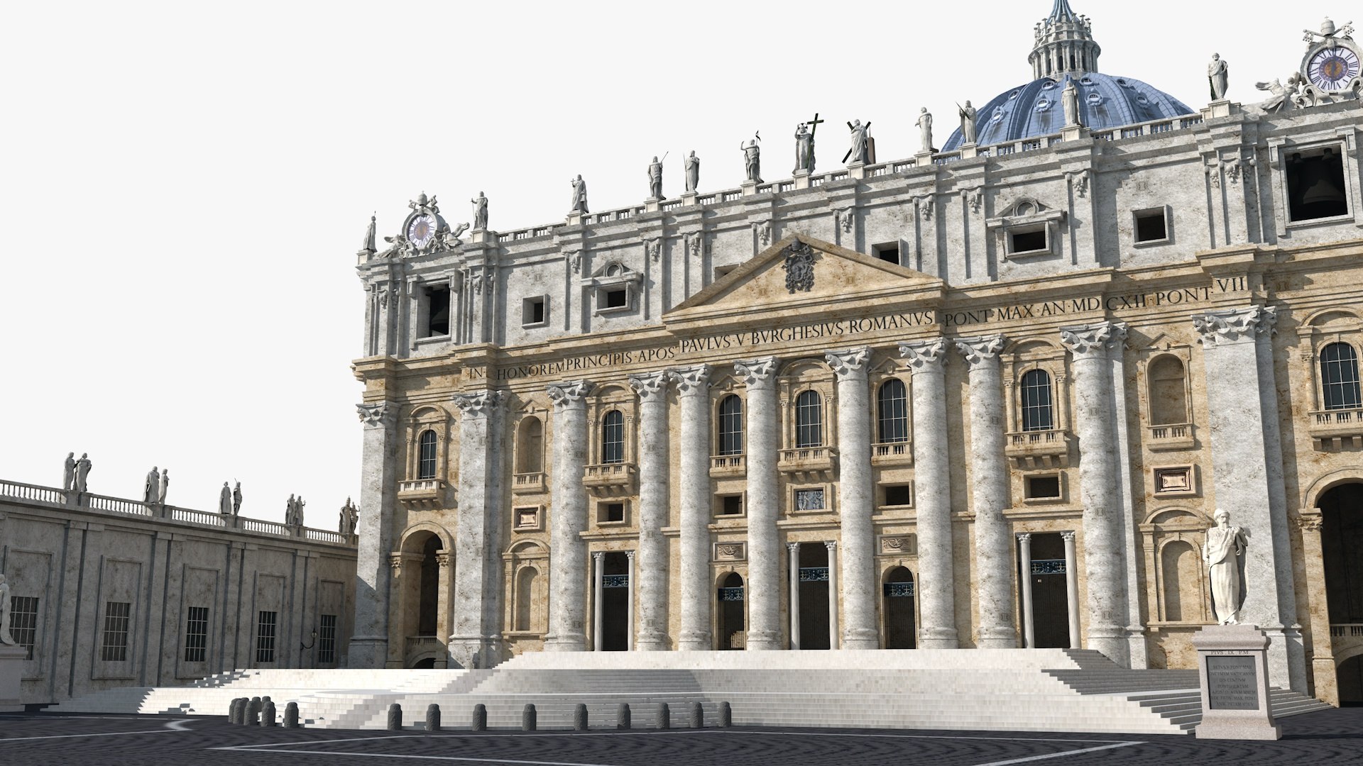 3D Saint Peter Basilica Model - TurboSquid 2422159
