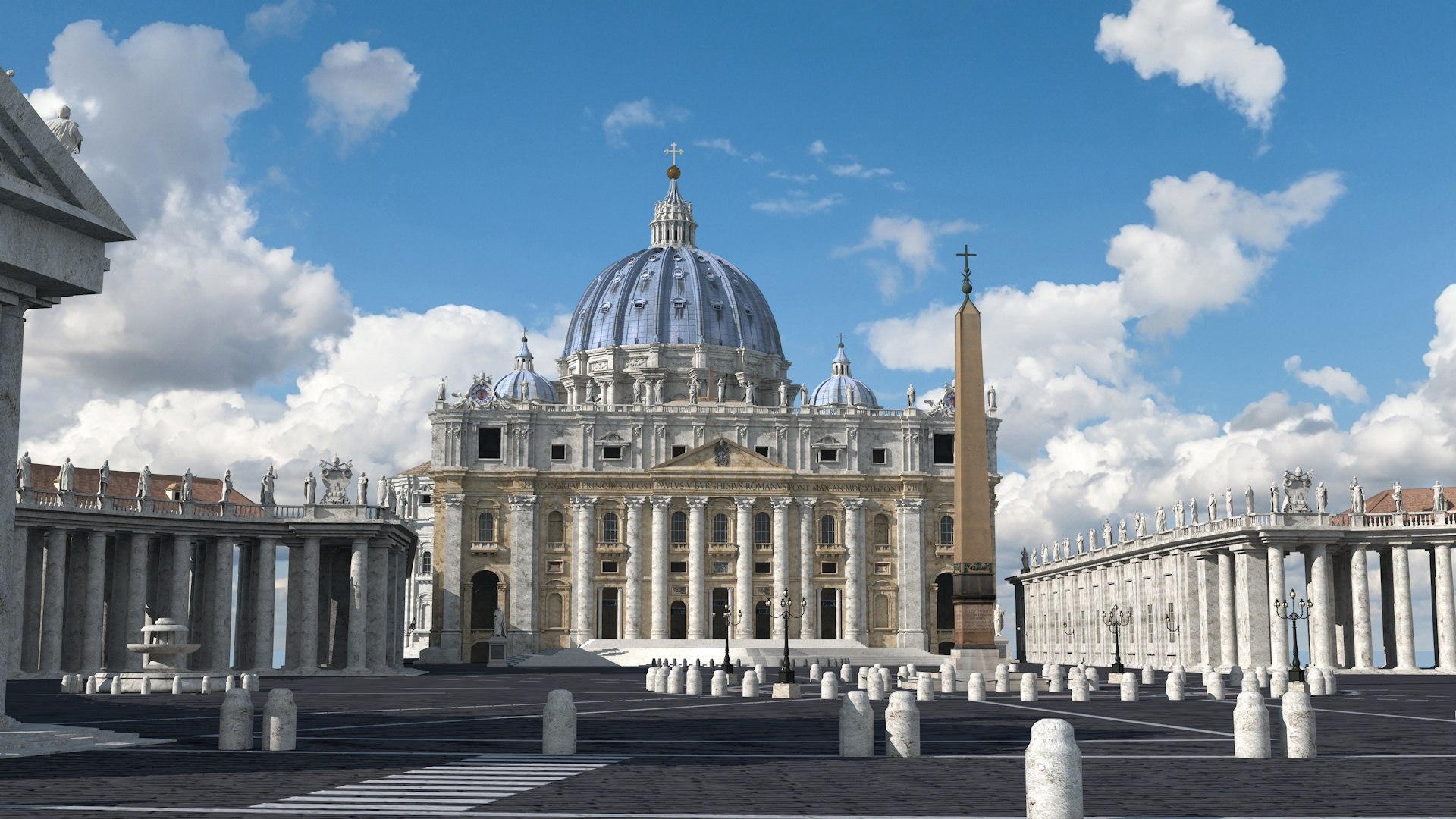 3D Saint Peter Basilica Model - TurboSquid 2422159