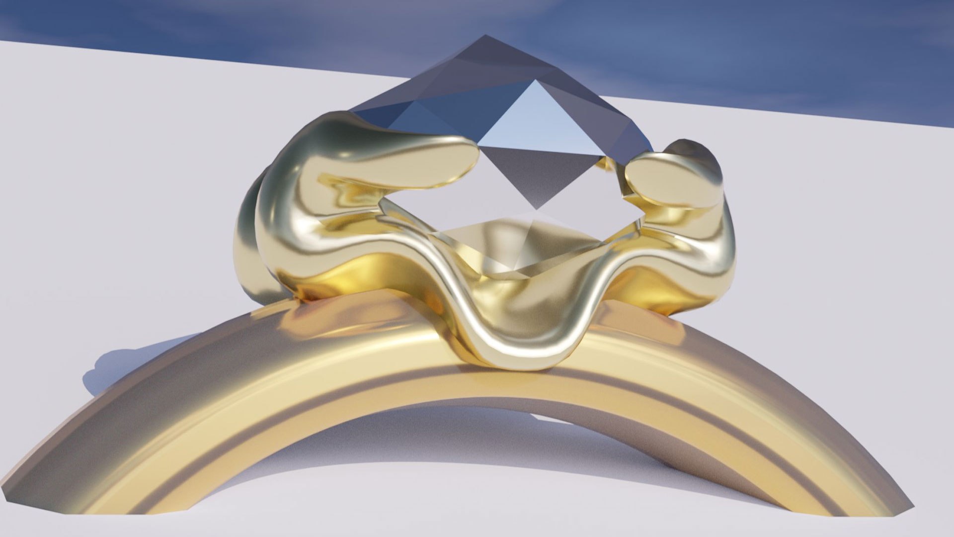 3D Jewelry Diamond Cocktail Ring 3dm Stl Obj Model - TurboSquid 2144395