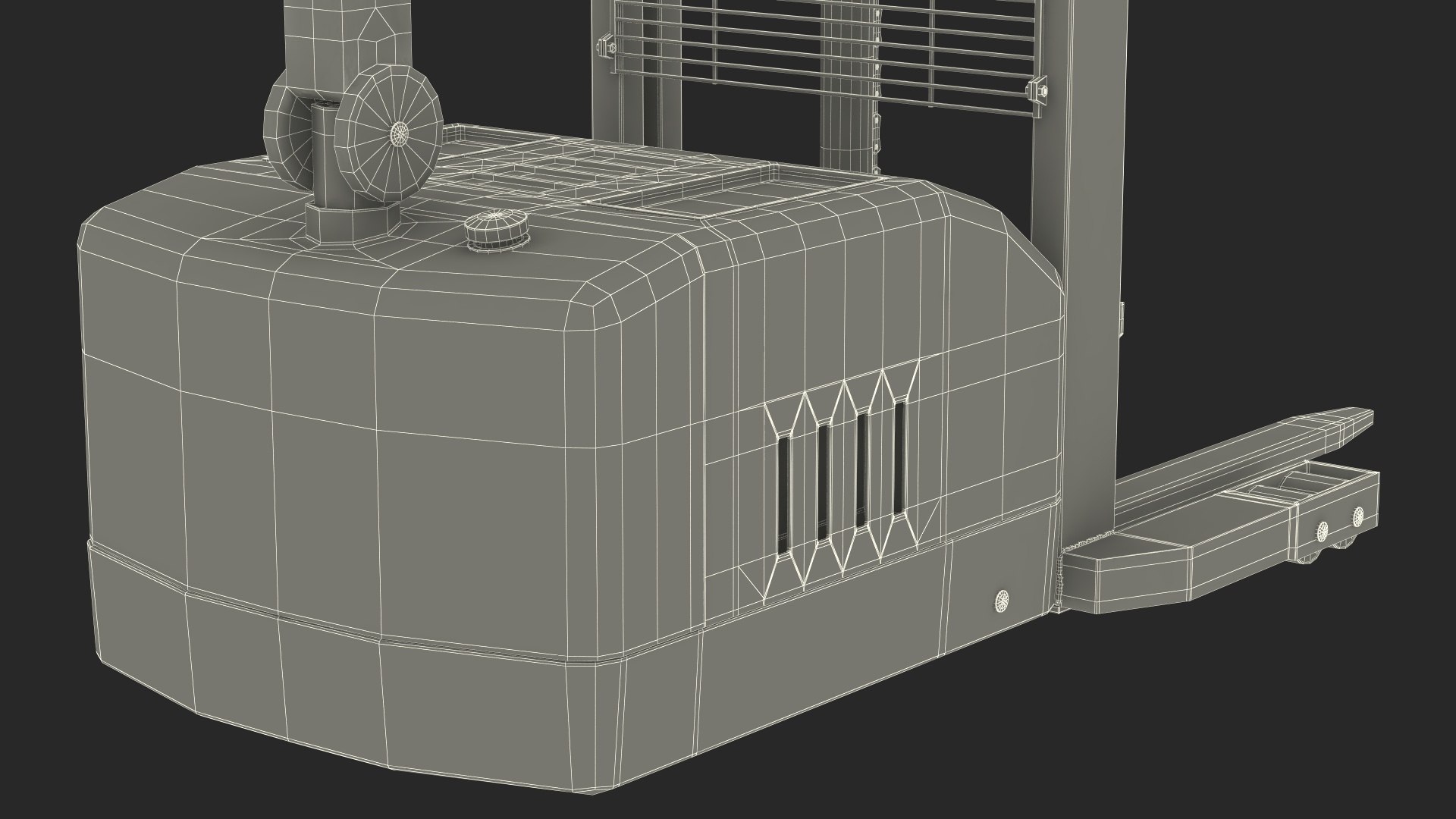 3D Powered Forklift with Fixed Legs Rigged model - TurboSquid 2142615