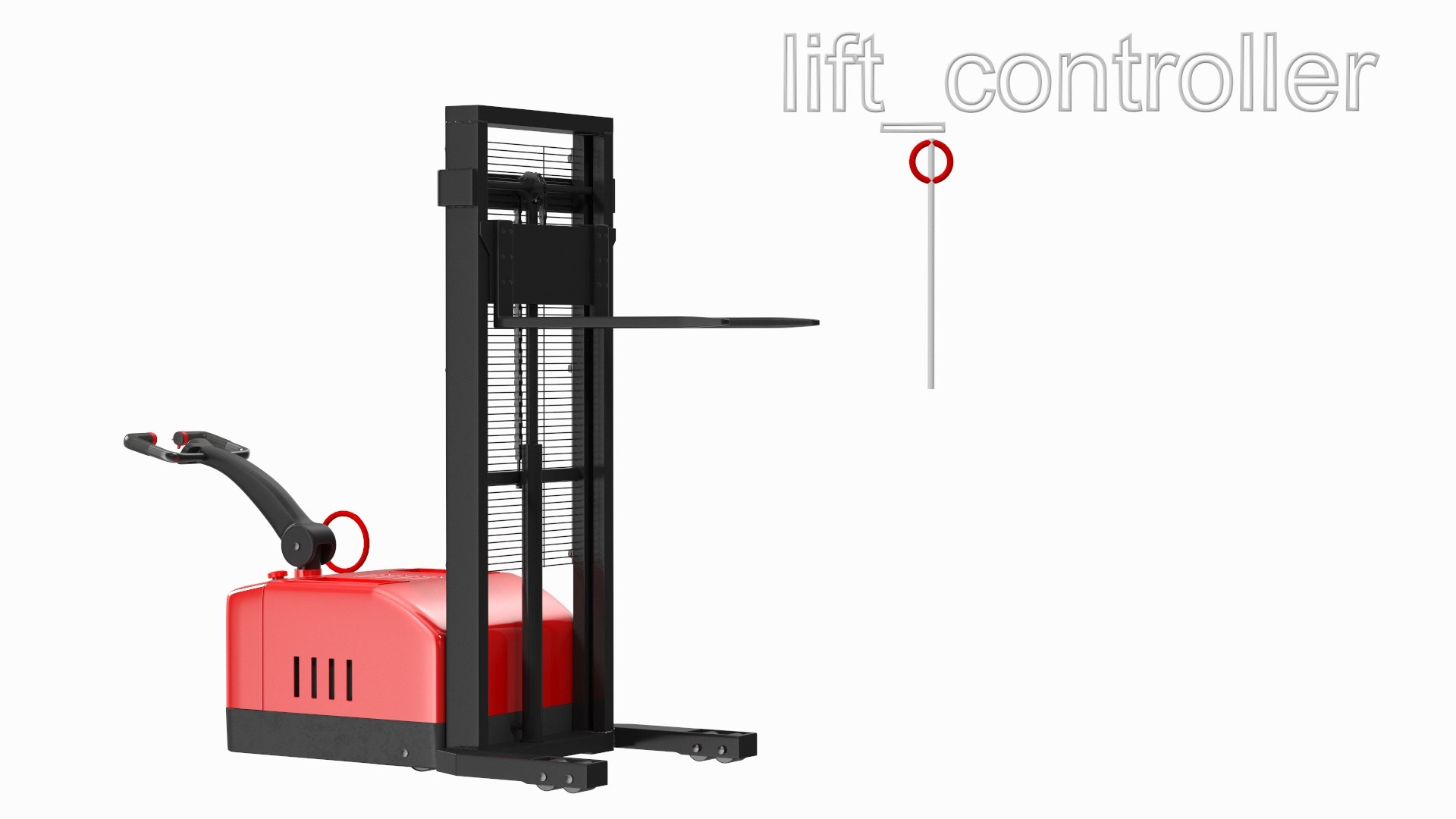 3D Powered Forklift with Fixed Legs Rigged model - TurboSquid 2142615