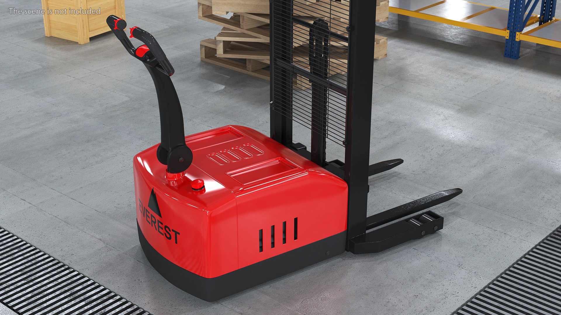 3D Powered Forklift with Fixed Legs Rigged model - TurboSquid 2142615