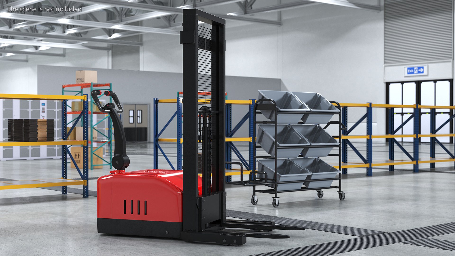 3D Powered Forklift with Fixed Legs Rigged model - TurboSquid 2142615