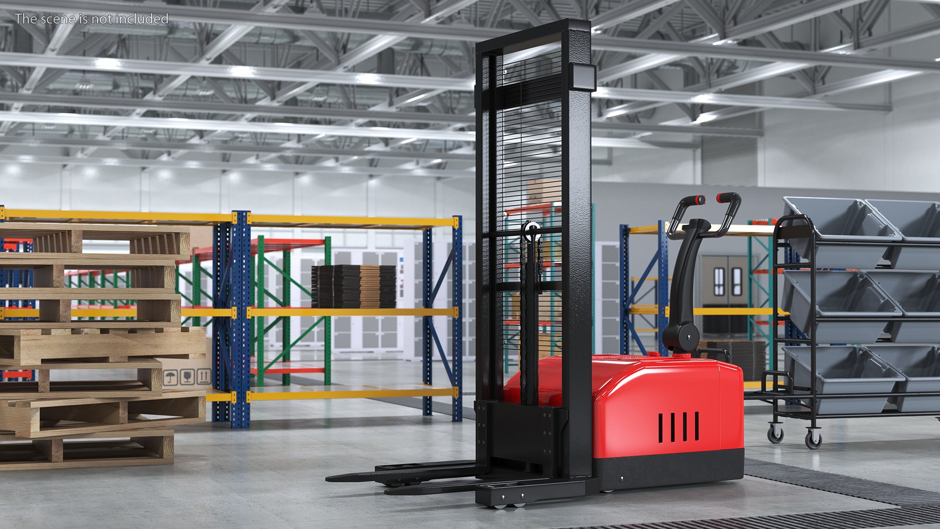 3D Powered Forklift with Fixed Legs Rigged model - TurboSquid 2142615