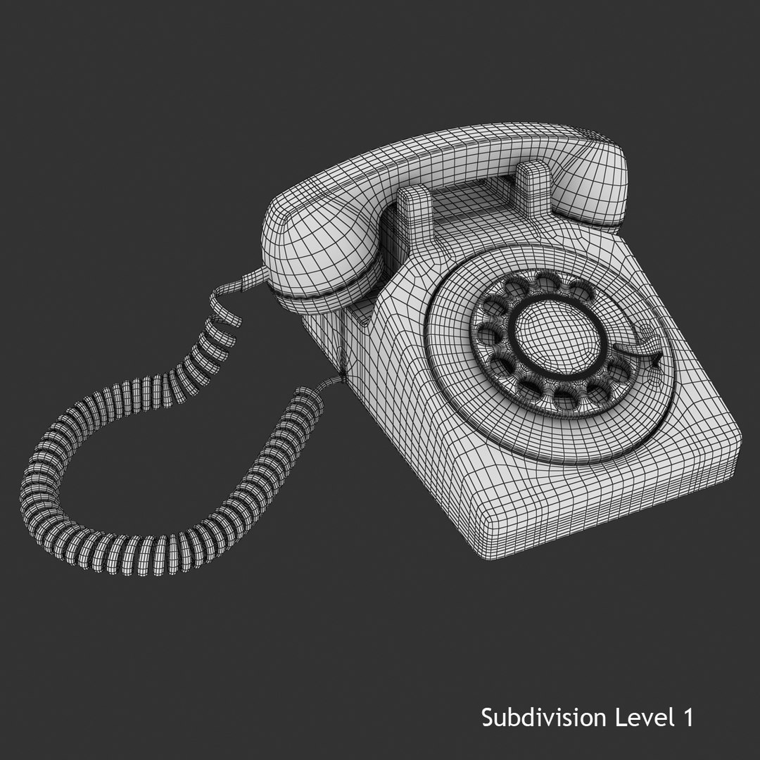 3D Old Phone - TurboSquid 835093