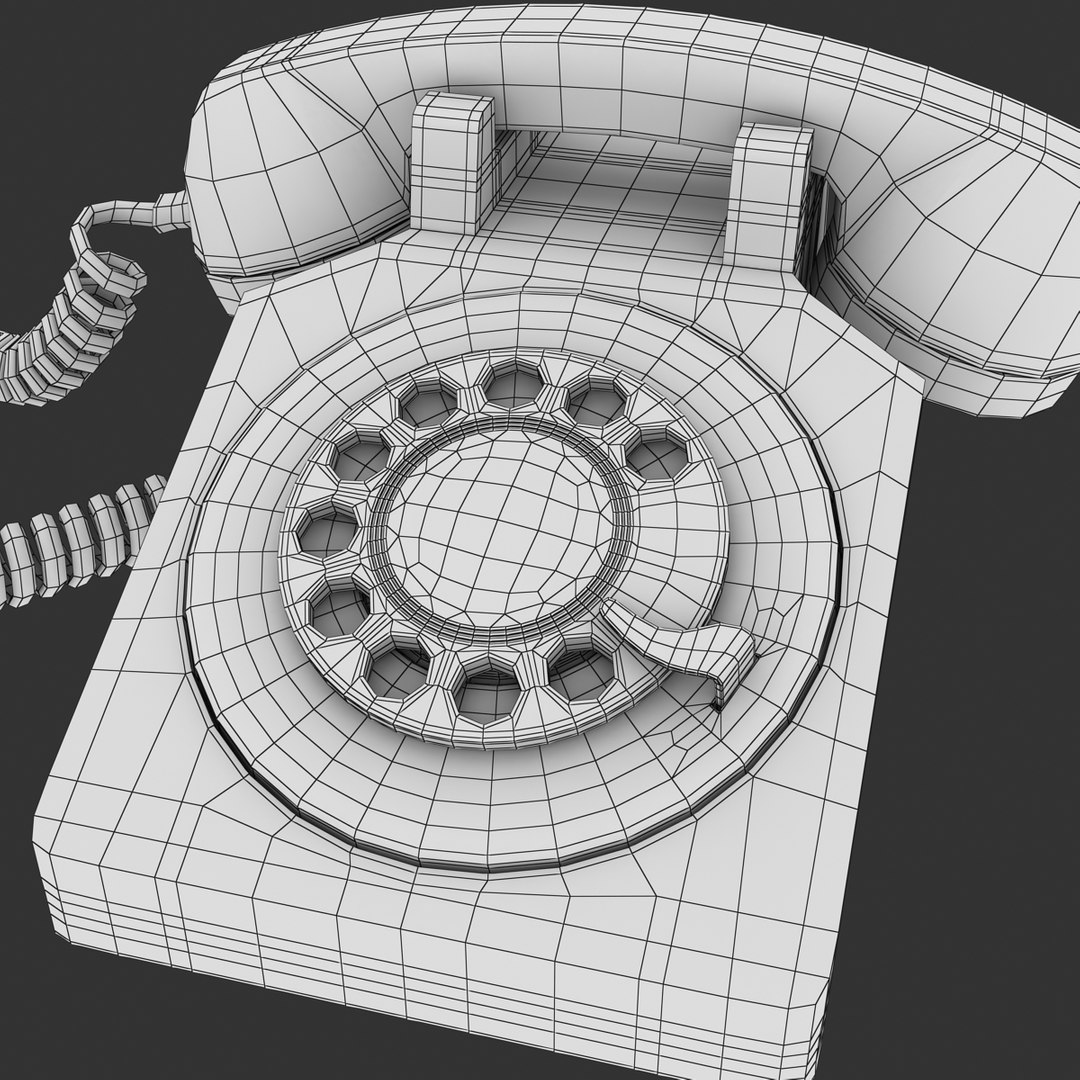 3D Old Phone - TurboSquid 835093