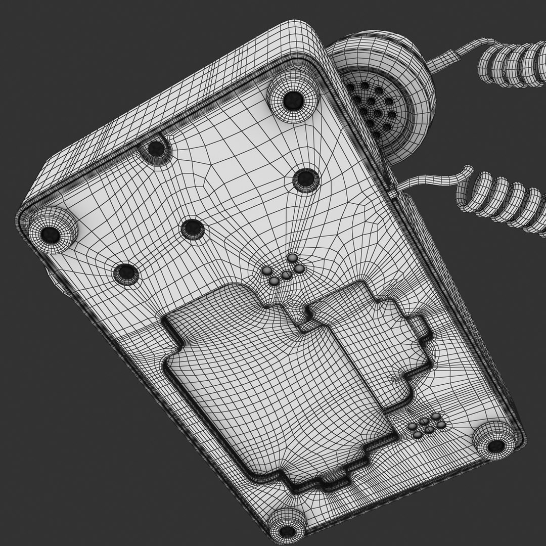 3D Old Phone - TurboSquid 835093