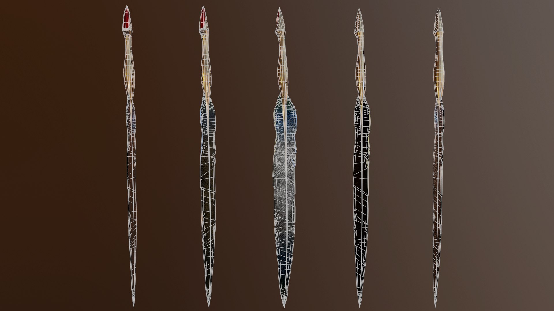 3D Low-Poly Model Sword - Feather Raven - TurboSquid 1813570