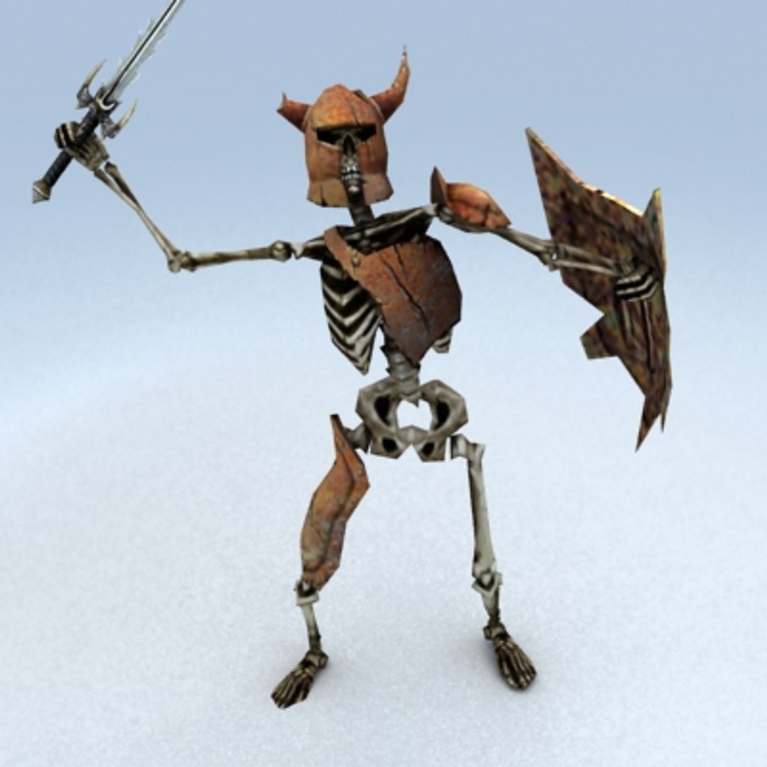 Skeleton Warrior 3d Model