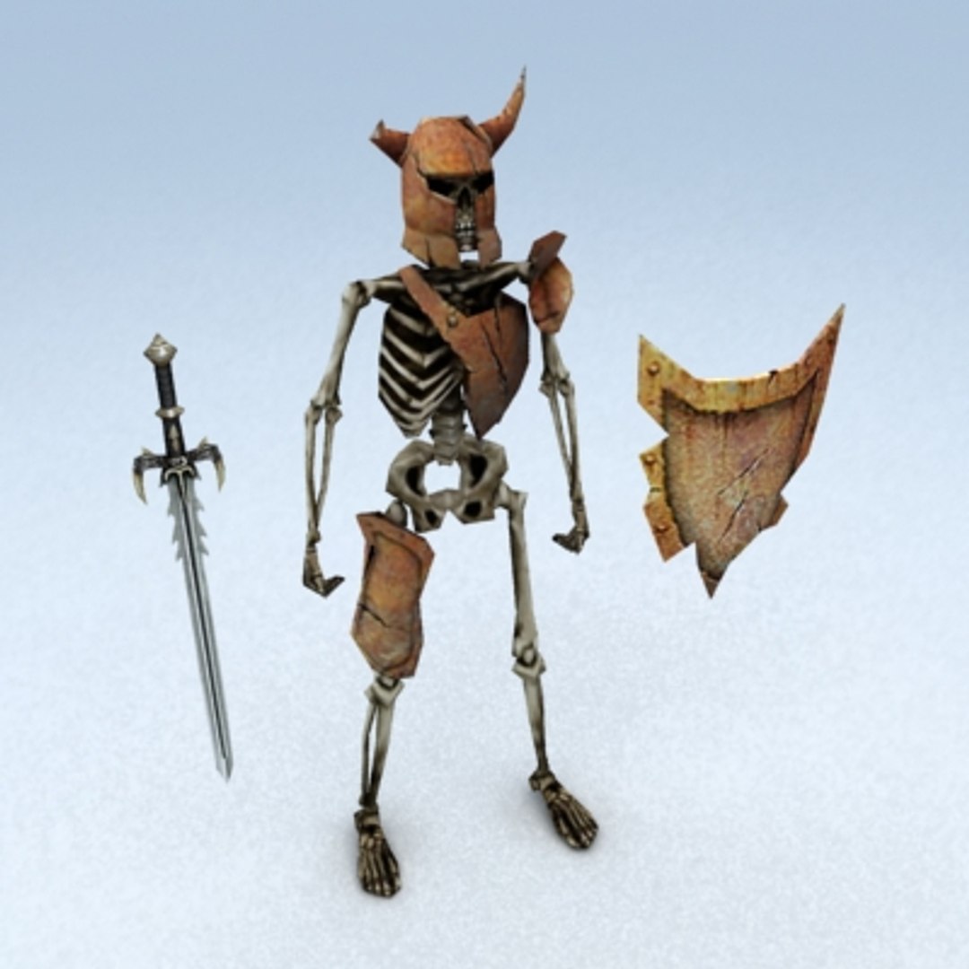 Skeleton Warrior 3d Model