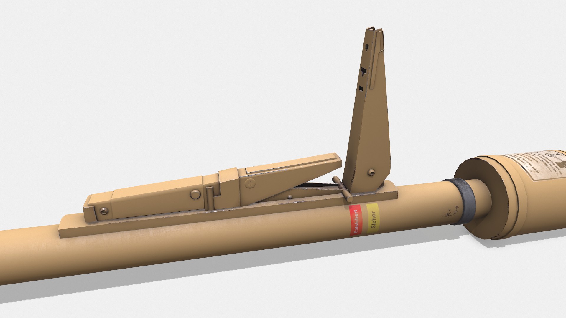 Panzerfaust 150M Anti-tank Rocket Launcher Low-poly PBR Model ...