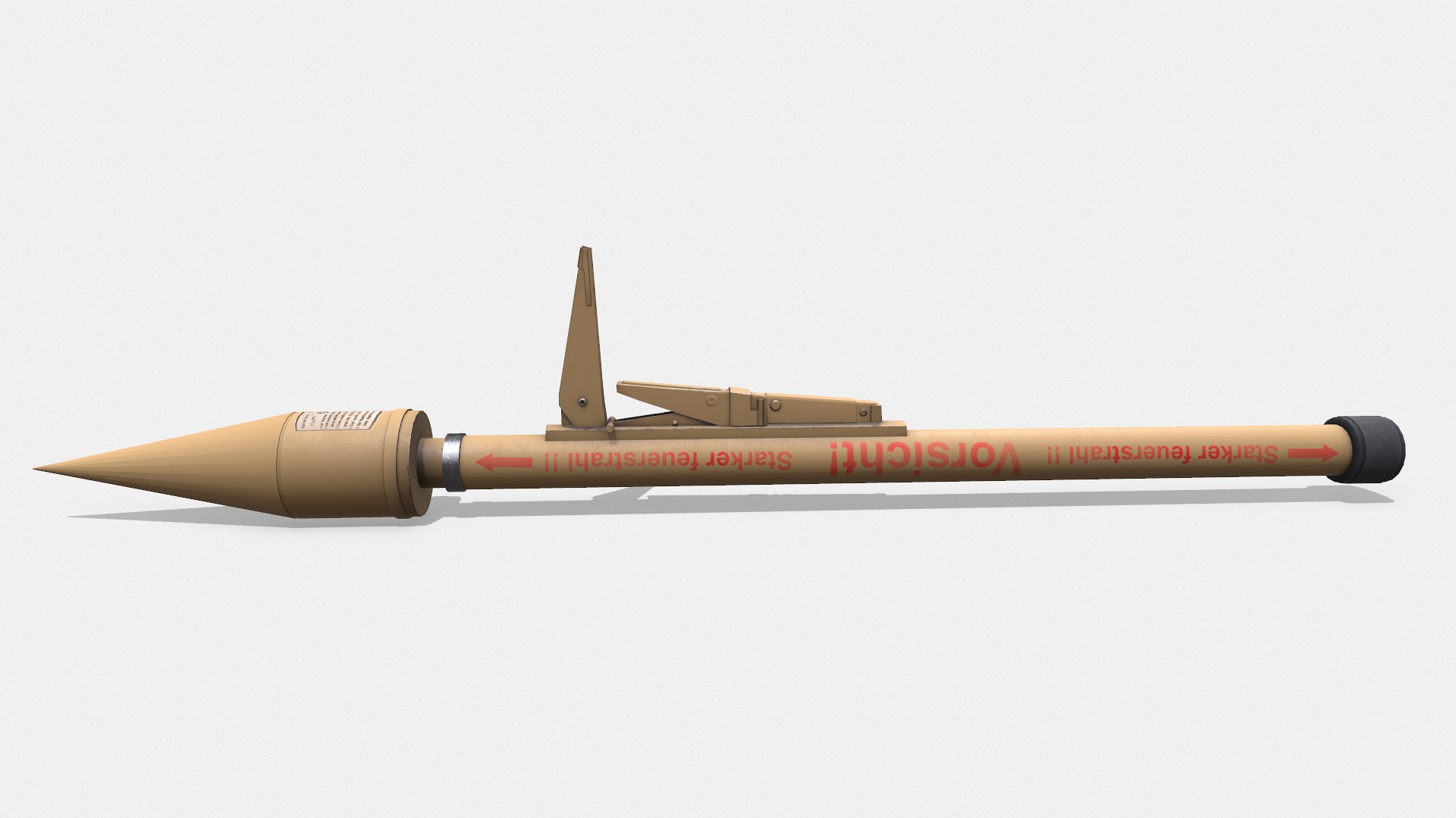 Panzerfaust 150M Anti-tank Rocket Launcher Low-poly PBR Model ...