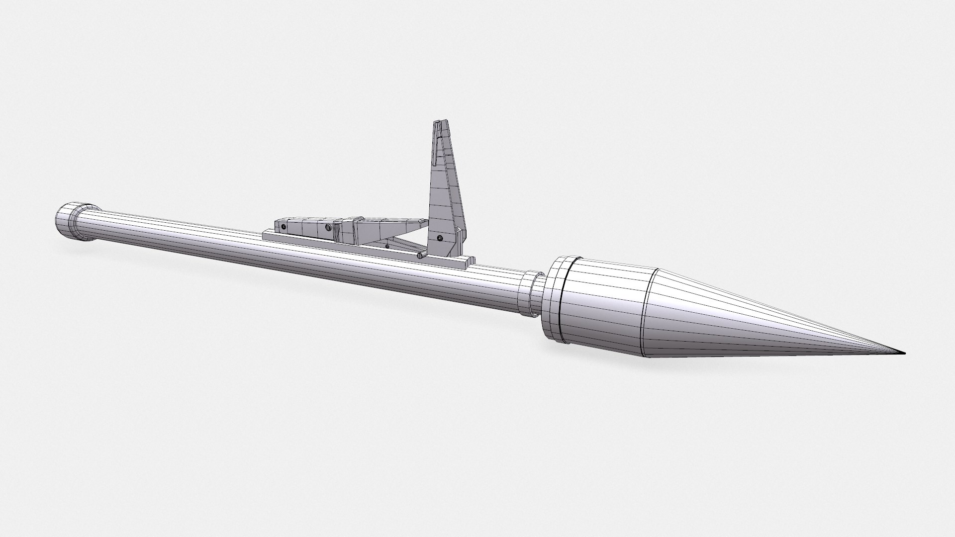 Panzerfaust 150M Anti-tank Rocket Launcher Low-poly PBR Model ...