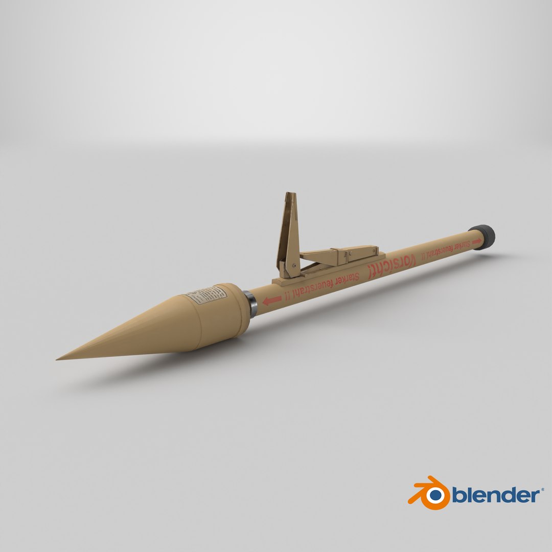 Panzerfaust 150M Anti-tank Rocket Launcher Low-poly PBR Model ...