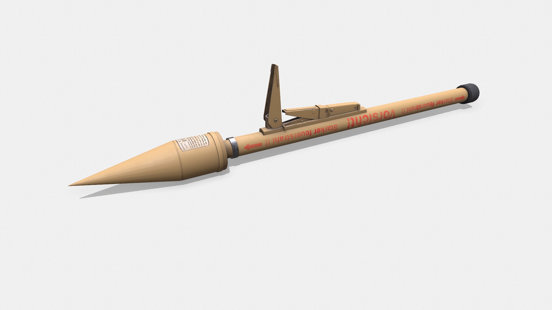 Panzerfaust 150M Anti-tank Rocket Launcher Low-poly PBR Model ...