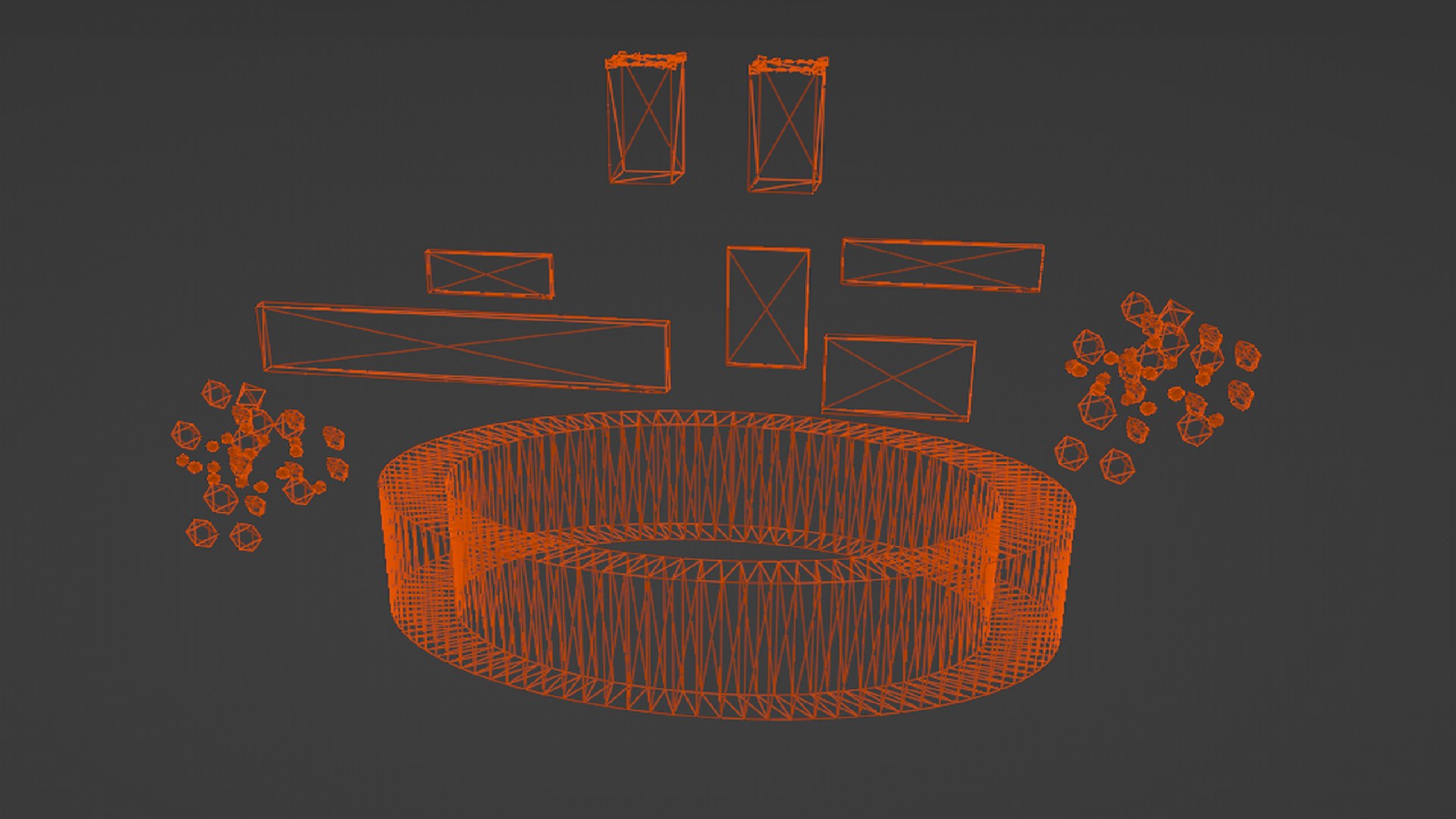 Medieval Set - 2 Towers - Walls - Ring Wall - Stones 3D - TurboSquid ...