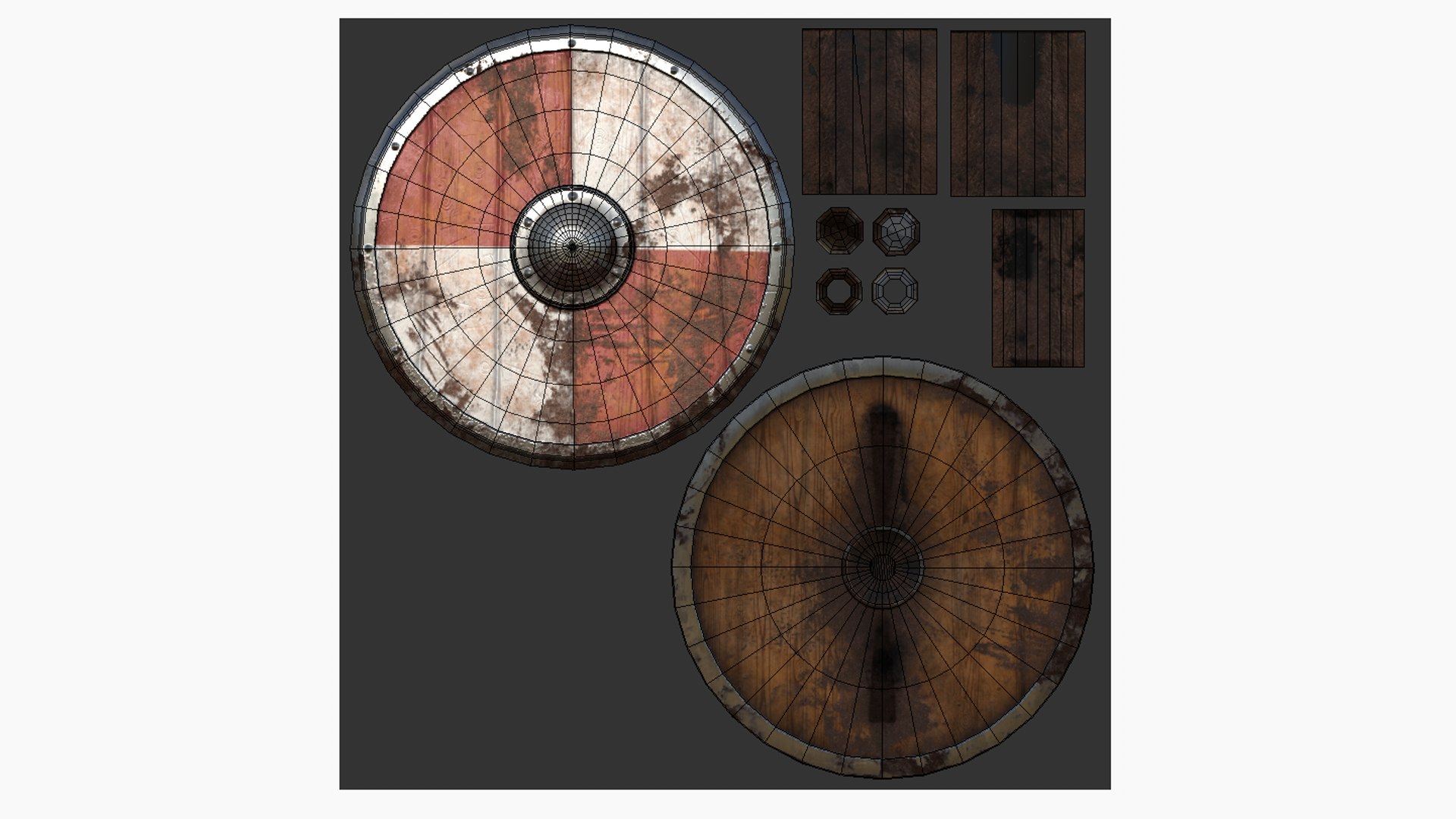 3D Viking Shield A04 Rust - Character Weapon Design - TurboSquid 2234779