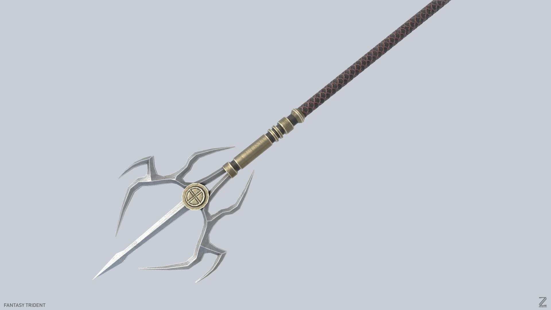 Fantasy Trident 3D Model - TurboSquid 2388057