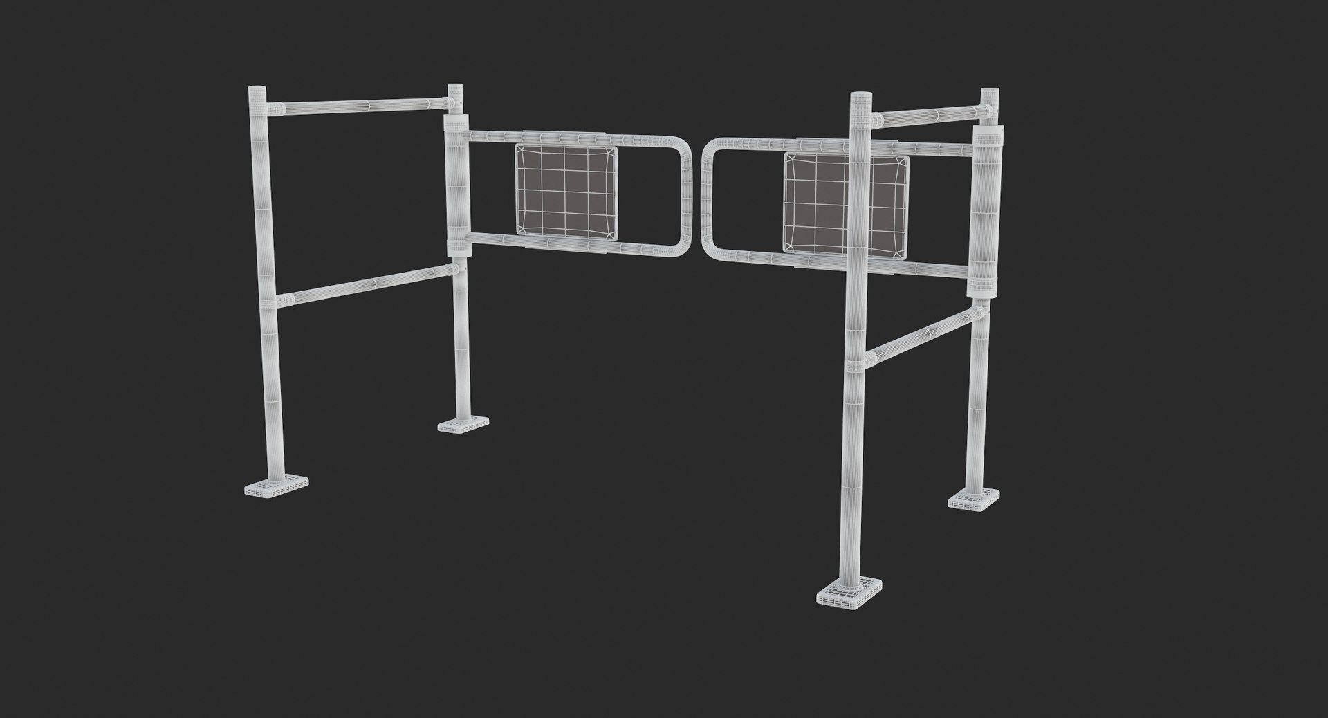 Swing Gate Supermarket 3D - TurboSquid 1379164